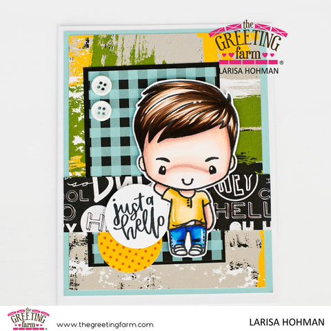 Just A Hello Masculine Card – The Greeting Farm