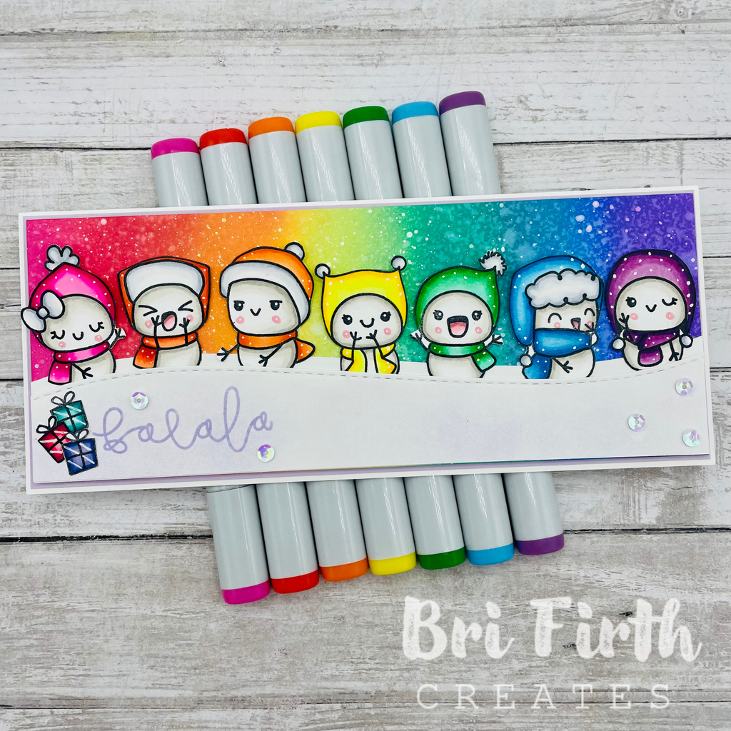Guest Designer Bri Firth with Rainbow Snow Babies! – The Greeting Farm